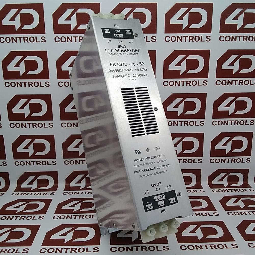 FS5972-70-52 | Schaffner | EMC Filter, 480VAC, 70A, 50/60Hz