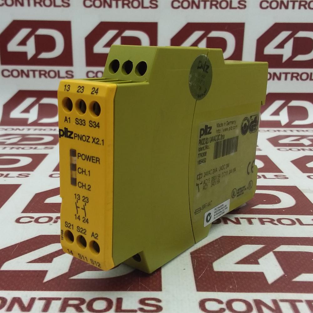 774306 | Pilz | (PNOZ X2.1 24VACDC 2N/O), Safety Relay, 6A