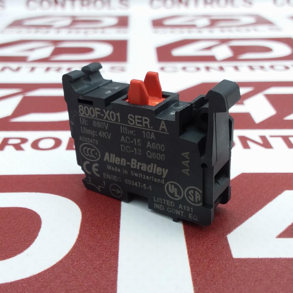 800F-X01 | Allen Bradley | Contact Block 10A 1x NC 22mm