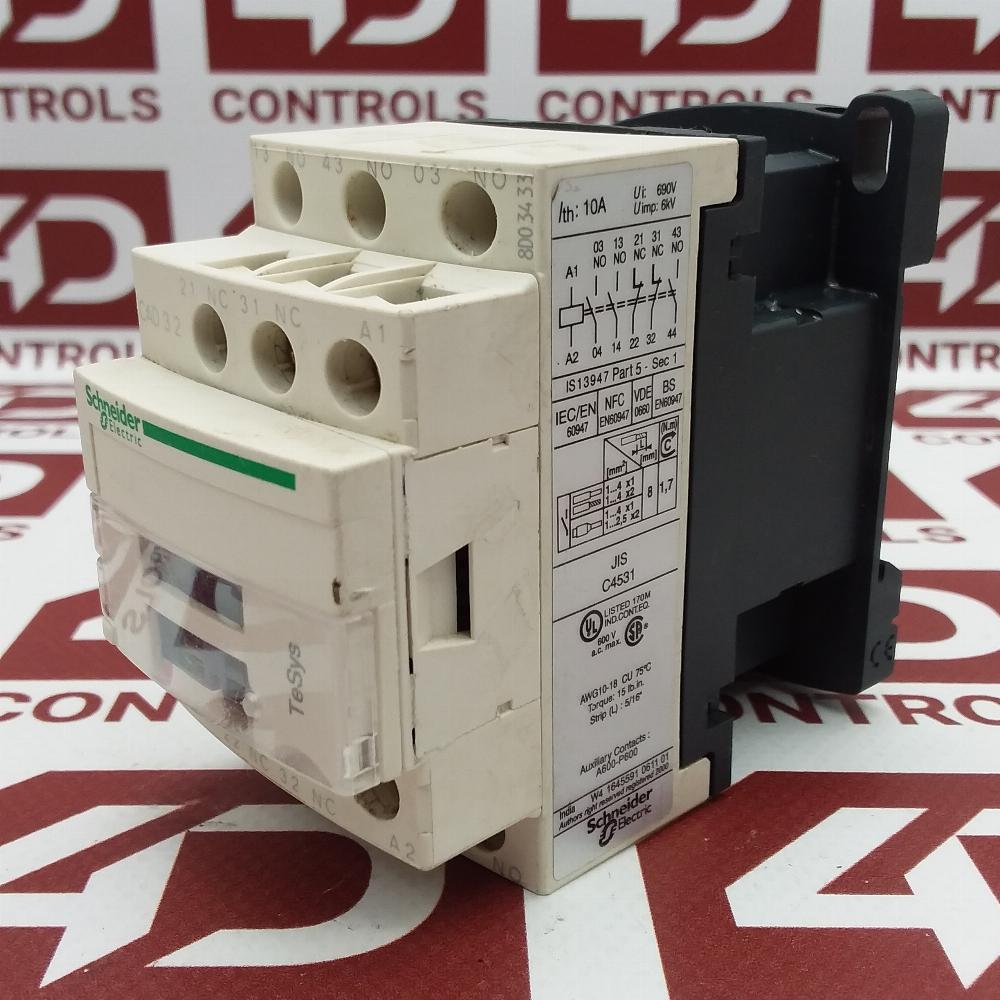 CAD32M7 | Schneider | TeSys, Contactor, 10A, 690V AC, IP2x