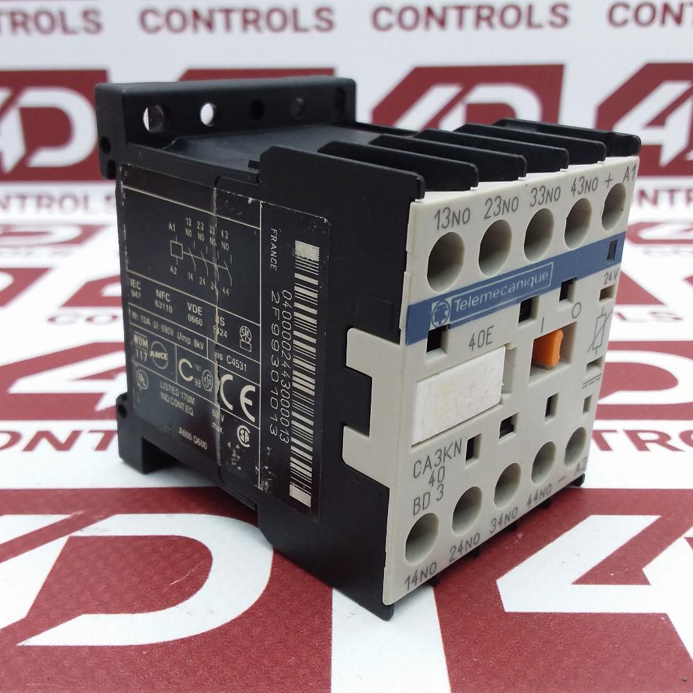 CA3KN40BD3 | Schneider | TeSys, Control Relay, 10A, 4xNO, 3W