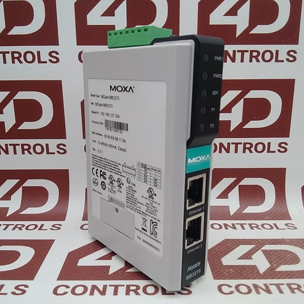 MGATE MB3270 | Moxa | Serial-To-Ethernet Modbus Gateway