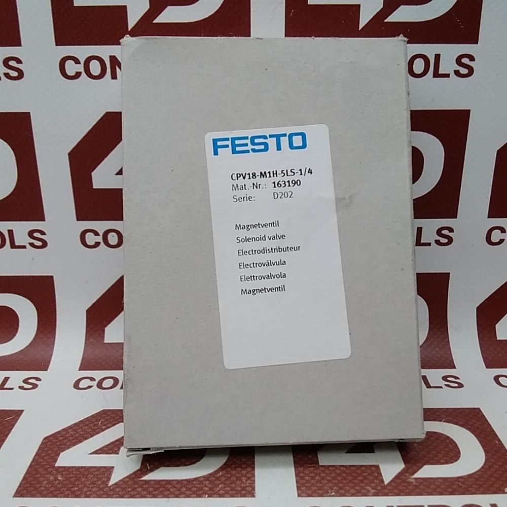 163190 | Festo | Air Solenoid Valve, 24VDC, 18mm Valve