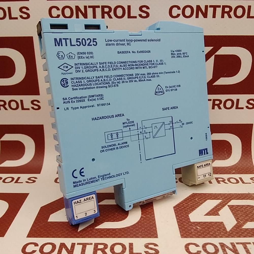 MTL5025 | MTL | Solenoid Alarm Driver 20-35VDC