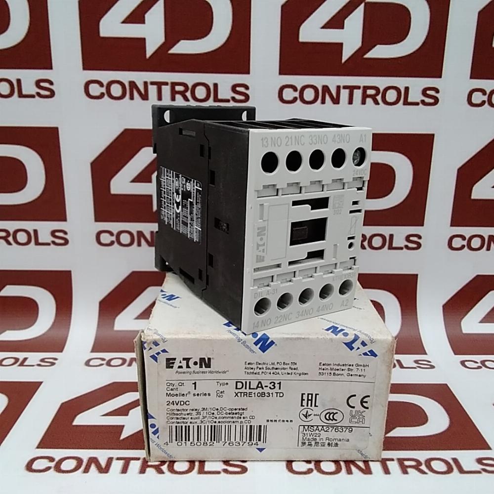 XTRE10B31TD | Eaton | Control Relay, 24VDC, 3NO+1NC, 10A