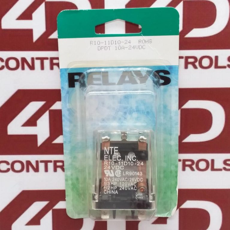 R10-11D10-24 | NTE Electronics | Relay, 24VDC, 10A, DPDT