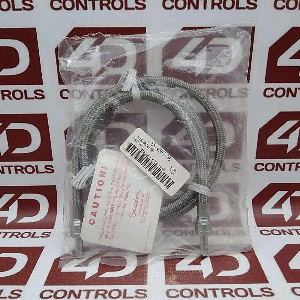 SS-4BHT-36 | Swagelok | PTFE-Lined, SS Braided Hose Assembly